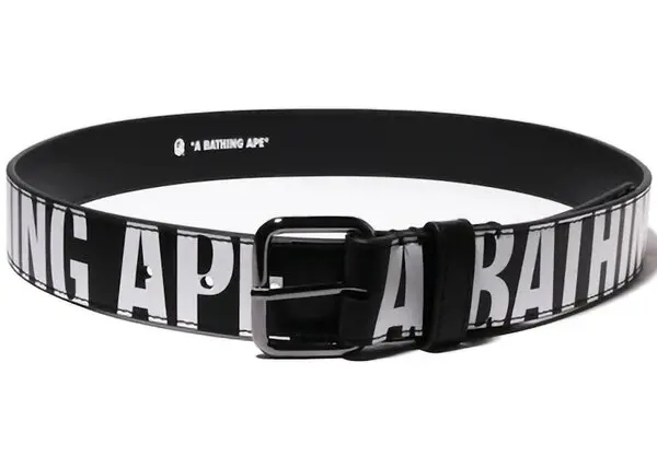A BATHING APE Debossed Logo Belt