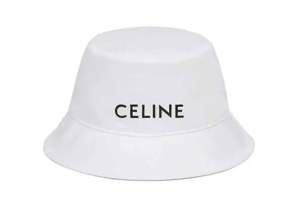 Celine Gabardine Cotton Bucket Hat Off White Editorialist