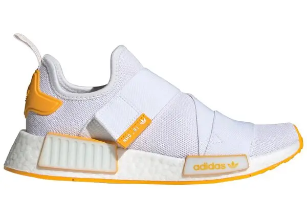 Adidas Nmd R1 Strap Sneakers - Cloud White/collegiate Gold