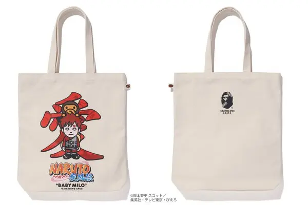 A BATHING APE X Naruto Tote Bag - White