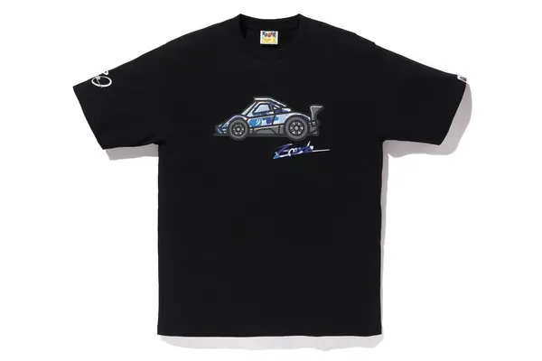 A BATHING APE X Pagani Baby Graphic Tee Shirt - Black