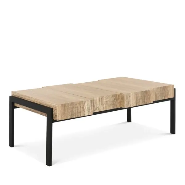 SAFAVIEH Couture Alexander Rectangular Contemporary Rustic Coffee Table