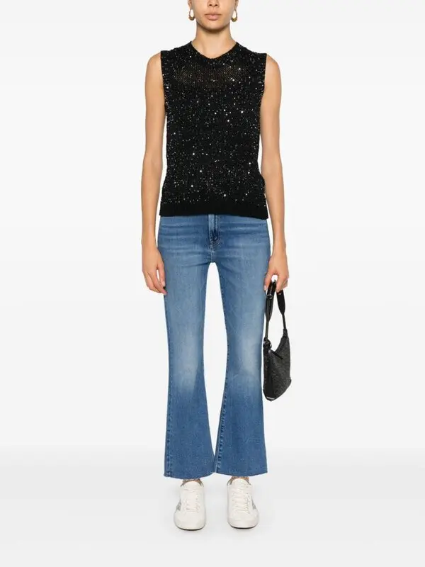 GOLDEN GOOSE Sequin-embellished Top - Black