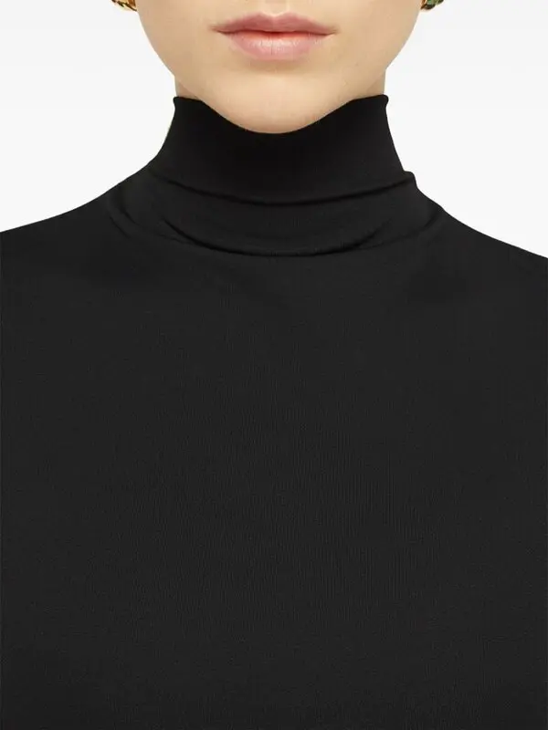 JIL SANDER Layered-design Midi Dress - Black