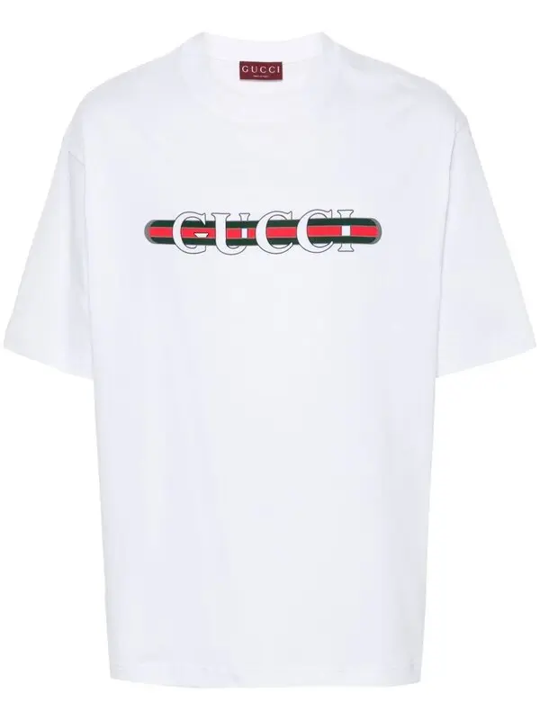 Gucci Logo-print Cotton T-shirt - White