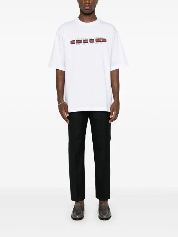 Gucci Logo-print Cotton T-shirt - White
