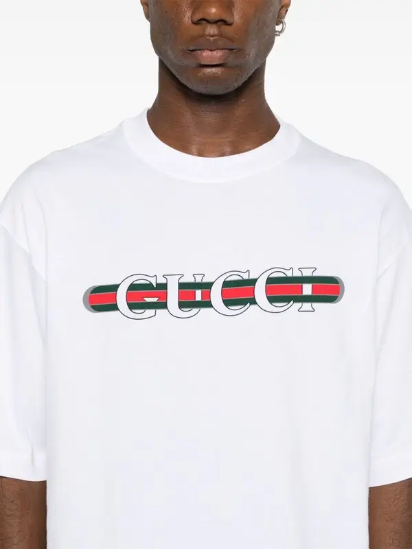 Gucci Logo-print Cotton T-shirt - White