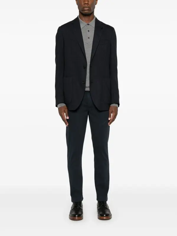 LARDINI Brooch-detail Single-breasted Blazer