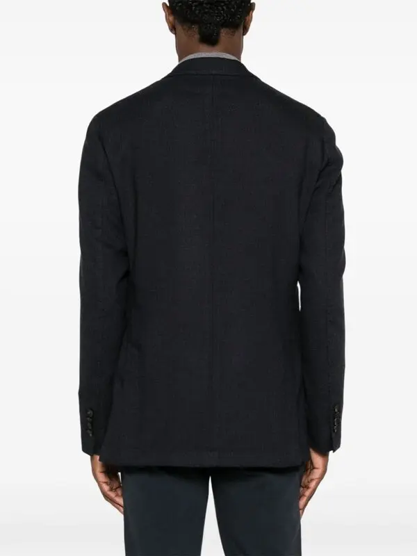 LARDINI Brooch-detail Single-breasted Blazer