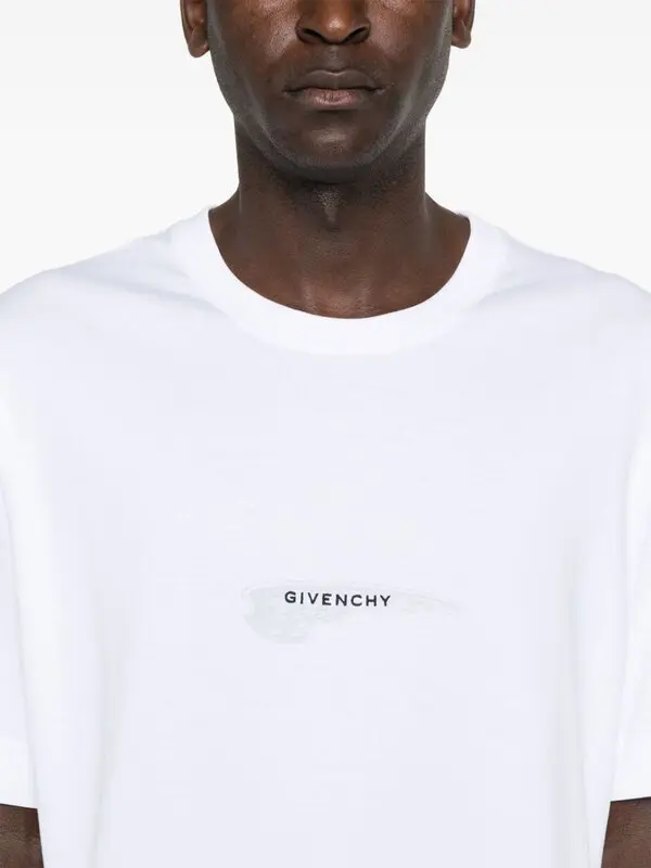 Givenchy Logo-embroidered Wings-print T-shirt