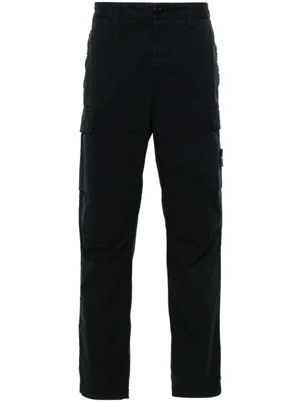 Stone Island Tapered Cargo Trousers - Blue