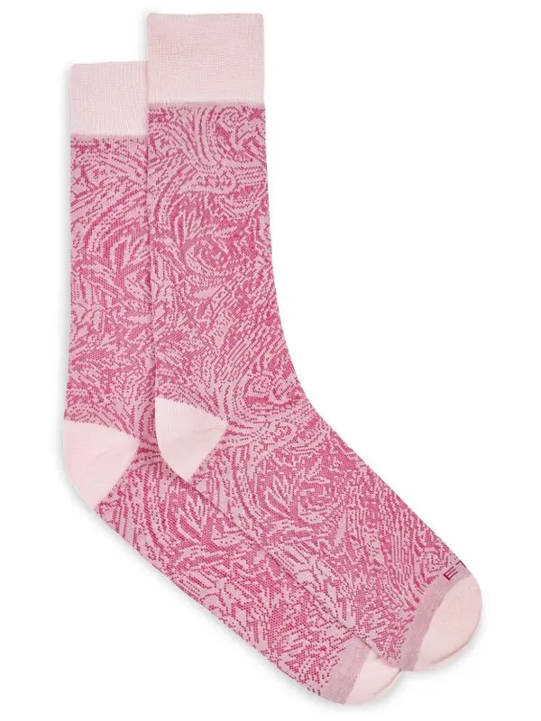 Etro Paisley Jacquard Socks - Pink