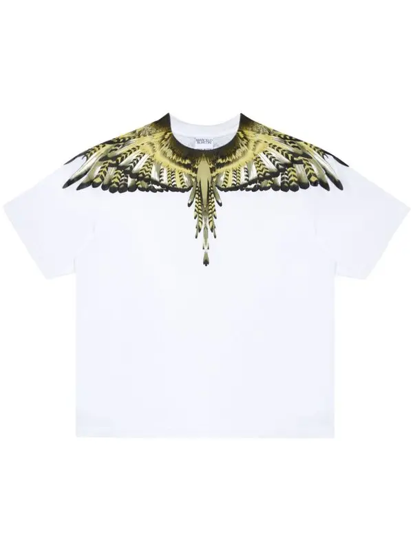 COUNTY OF MILAN Grizzly Wings Cotton T-shirt - White