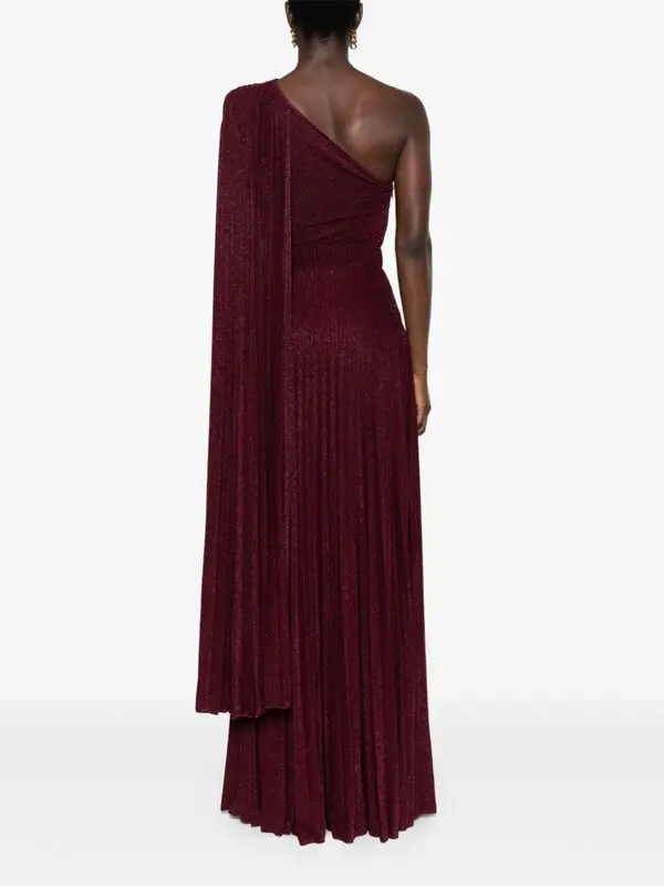open lace back dress Elisabetta Franchi Red Carpet Rouge Noir One Shoulder Dress  Balardi