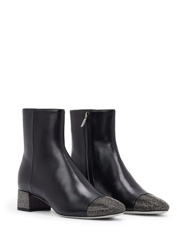Rene Caovilla 40mm Bonien Crystal-embellished Ankle Boots