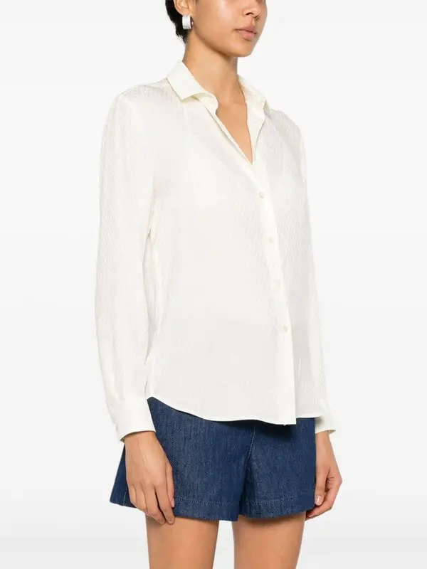 Gucci Logo-jacquard Silk Shirt