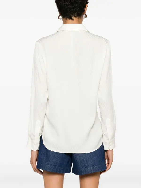 Gucci Logo-jacquard Silk Shirt