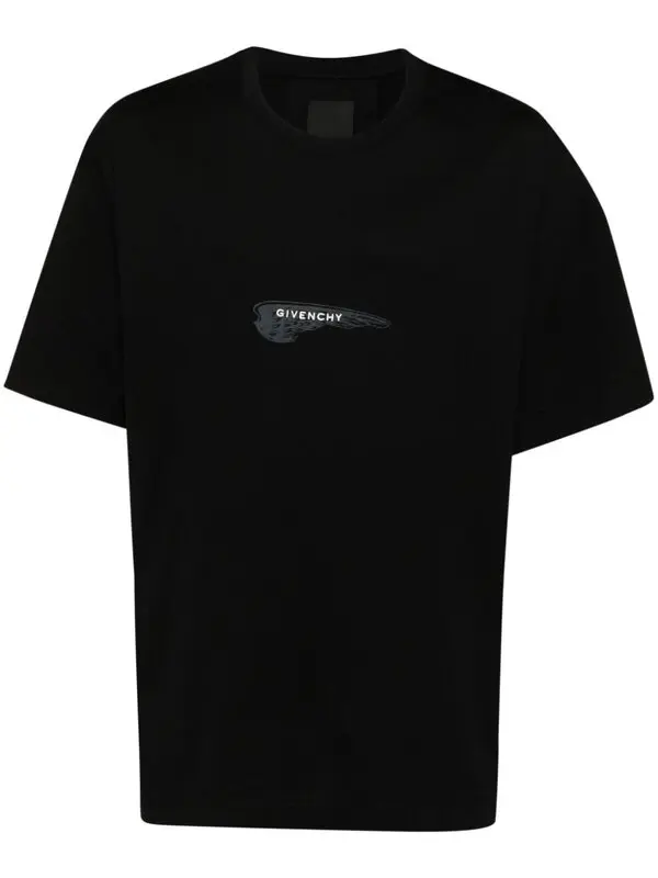 Givenchy Logo-embroidered Wings-print T-shirt