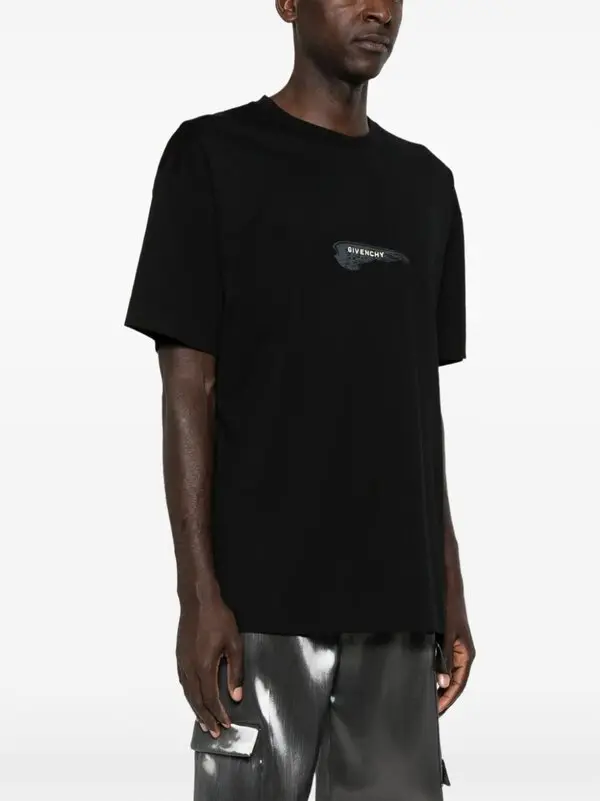 Givenchy Logo-embroidered Wings-print T-shirt