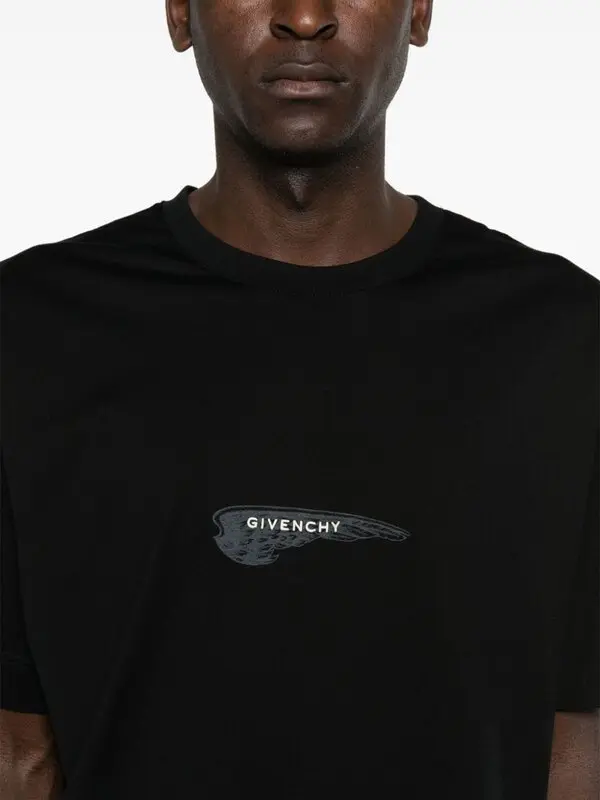 Givenchy Logo-embroidered Wings-print T-shirt