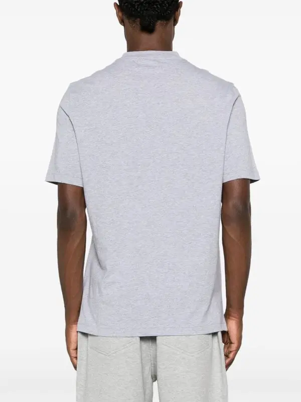 Brunello Cucinelli Slogan-print Mélange T-shirt