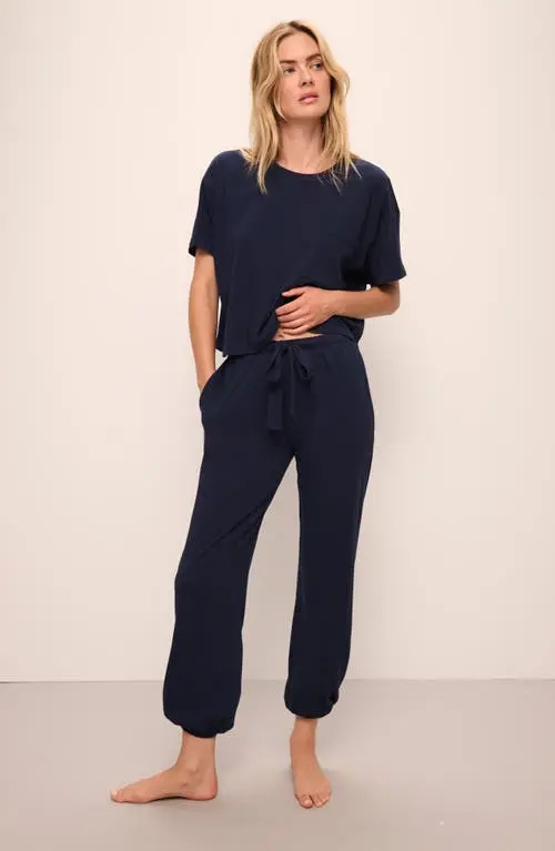 Eberjey Solid Crop Pajama Pants