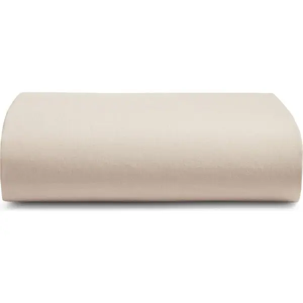 Nordstrom Organic Cotton Percale Fitted Sheet - Tan Thread