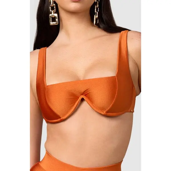 MBM SWIM Chance Bikini Top - Burnt Orange