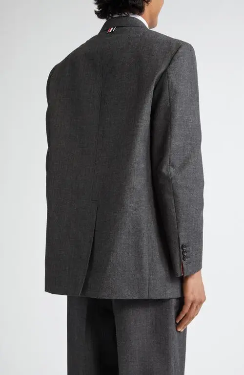 Thom Browne Virgin Wool Hopsack Sport Coat - Dark Grey