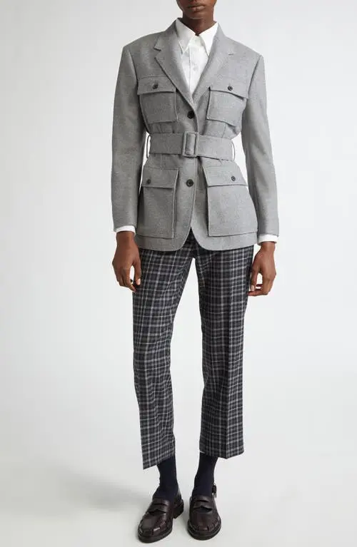 Thom Browne Wool Flannel Safari Jacket