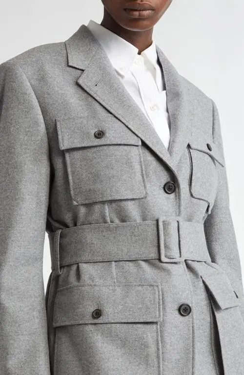 Thom Browne Wool Flannel Safari Jacket
