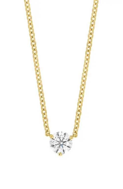 Bony Levy Solitaire Diamond Pendant Necklace - 18k Yellow Gold