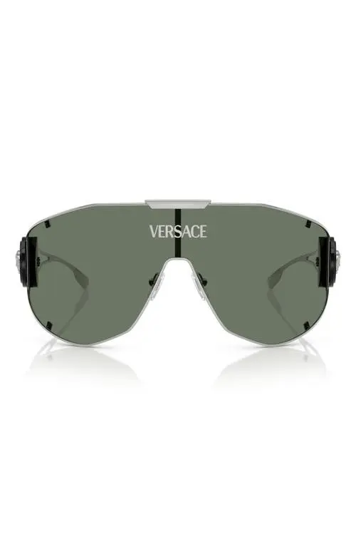 Versace Medusa Medallion Shield Sunglasses - Silver  display picture 2