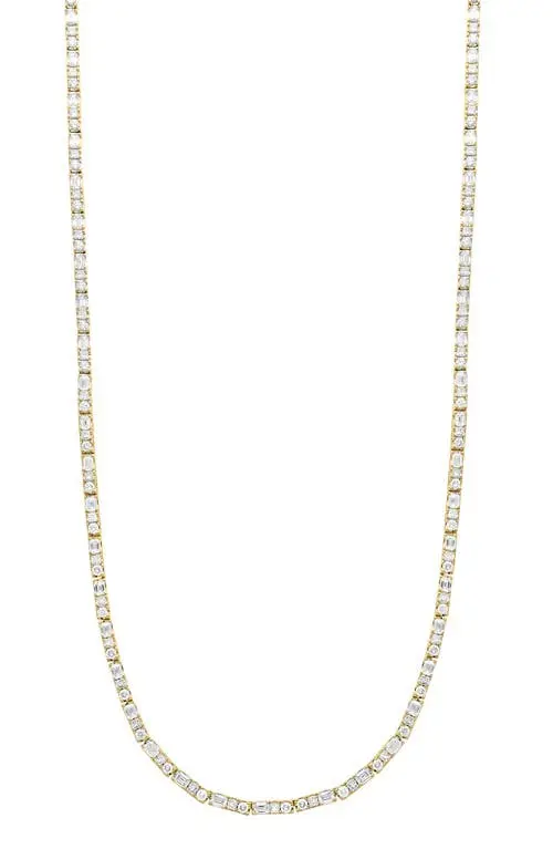 Bony Levy Gatsby Mixed Cut Diamond Tennis Necklace - 18k Yellow Gold