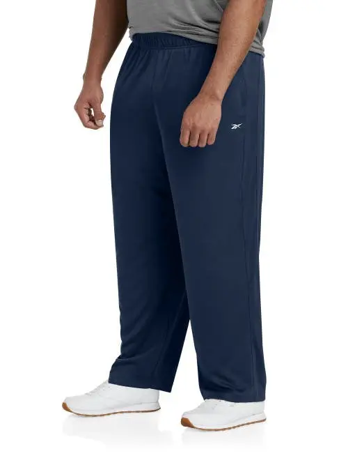 REEBOK Performance Double-knit Open-hem Pants - Navy