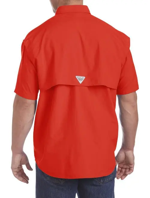 Columbia Big & Tall Pfg Bahama Ii Short-sleeve Sport Shirt - Red Spark