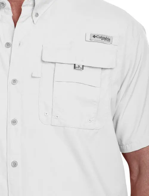Columbia Pfg Bahama Ii Short-sleeve Sport Shirt - White