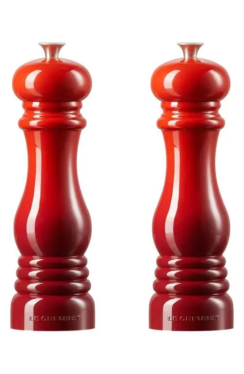 LE CREUSET Salt & Pepper Mill Set - Cerise