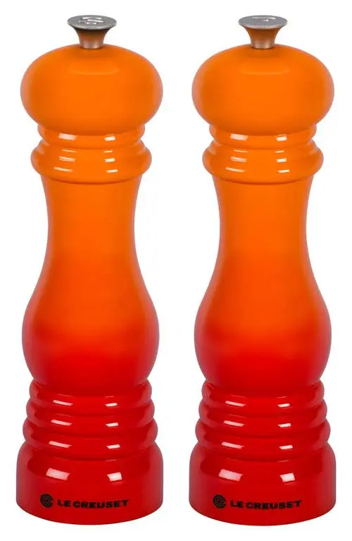 LE CREUSET Salt & Pepper Mill Set - Flame
