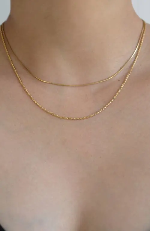 Argento Vivo Rope & Serpentine Chain Layered Necklace