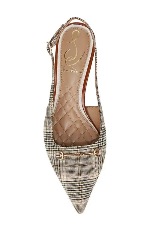 Sam Edelman Farrah Kitten Heel Pointed Toe Slingback Pump In  display picture 1
