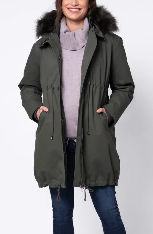 Seraphine 3-In-1 Down Maternity Parka In Khaki 36% Off