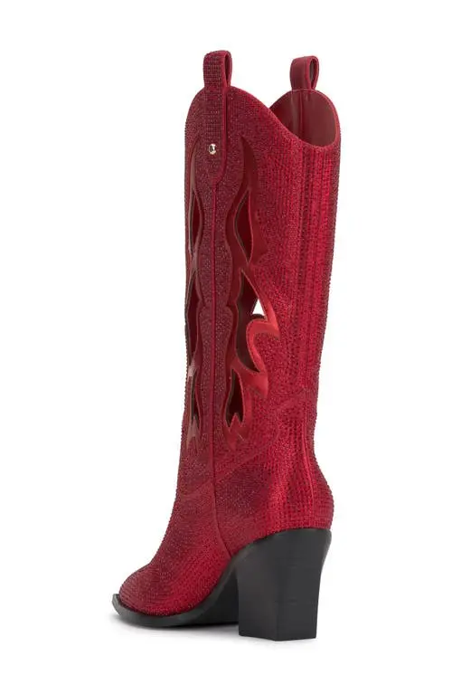 Jessica Simpson Ginika Western Boots - Red Muse