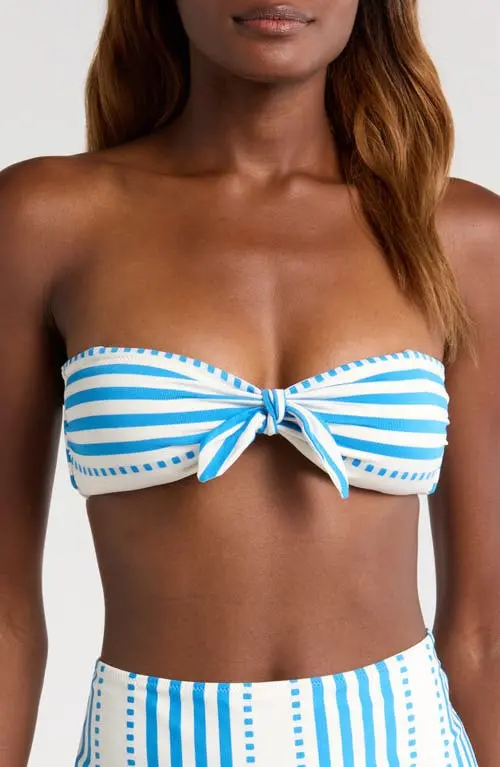 LEMLEM Ava Bandeau Bikini Top - Eshe Blue