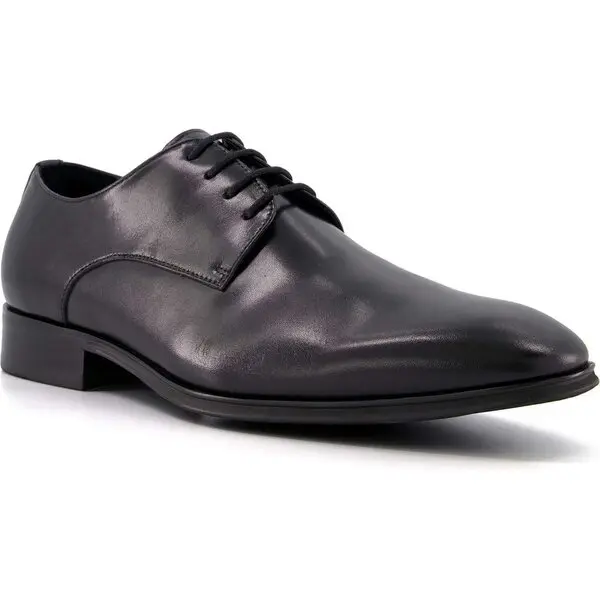 Dune London Plain Toe Derby - Black