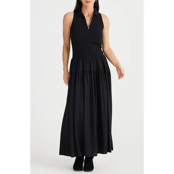 BRAVE+TRUE Juliette Sleeveless A-line Dress - Black
