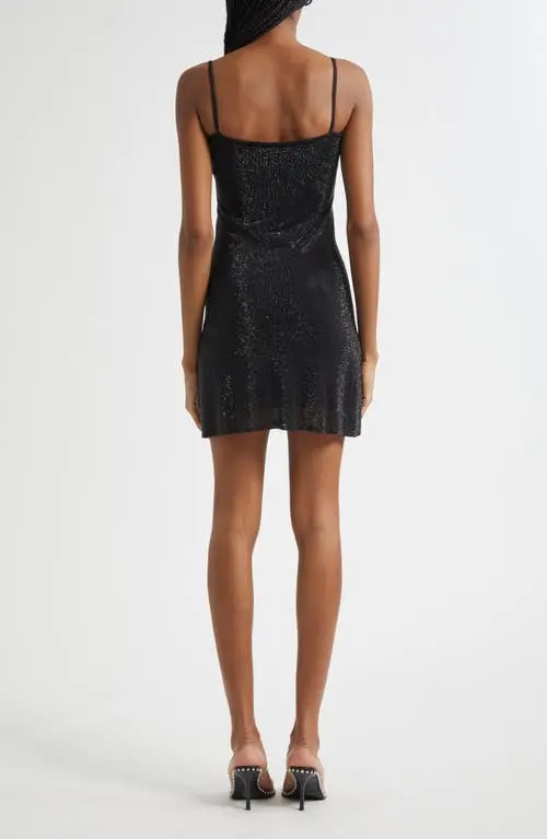 Alexander Wang Beaded Minidress - Black