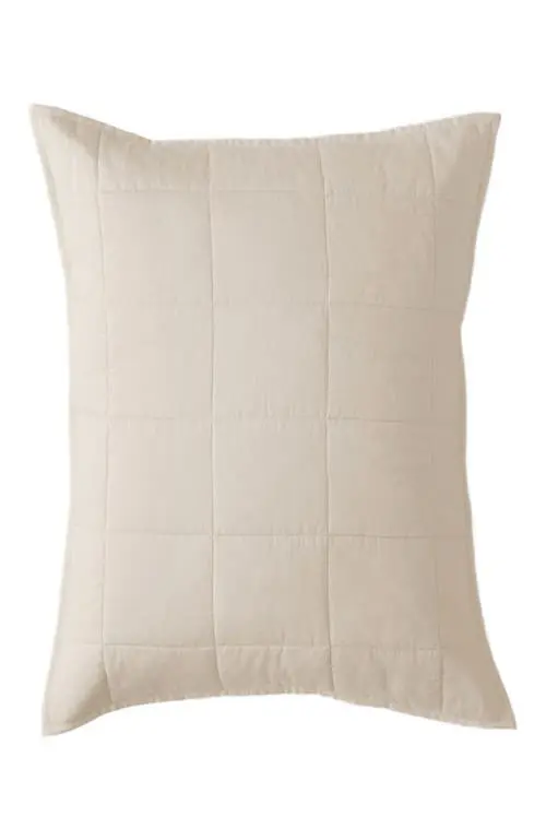 PACT Organic Quilted Sham 2-pack - Sandshell