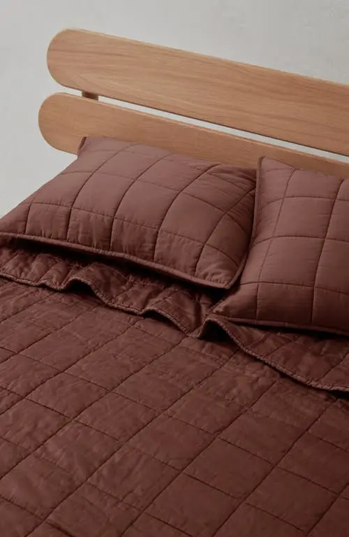 PACT Organic Quilted Sham 2-pack - Sienna