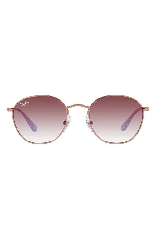 Ray-ban 48mm Irregular Sunglasses - Rose Gold